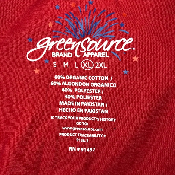 Greensource | Tops | Greensource Graphic T Born Lucky Xl | Poshmark